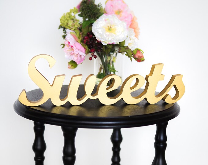Cake Sign for Wedding Cake Table Cake Table Sign Gold - Etsy