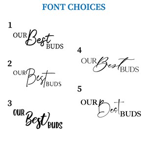 Our Best Buds Letters for Wedding Wall, Wooden Letters for Seating ...