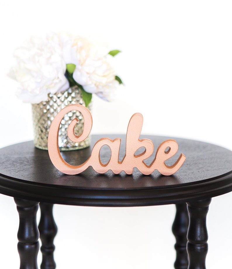Cake Sign for Wedding Cake Table Cake Table Sign Gold | Etsy