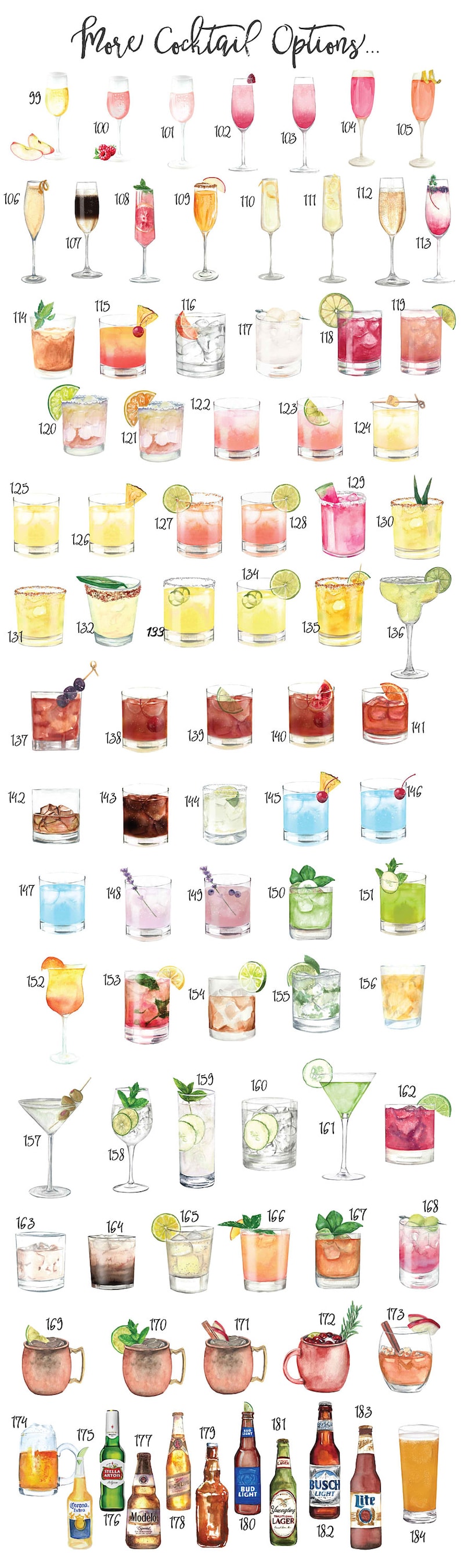 Dog Drink Wedding Sign Bar Menu Custom Pet Painting Dog Bar - Etsy