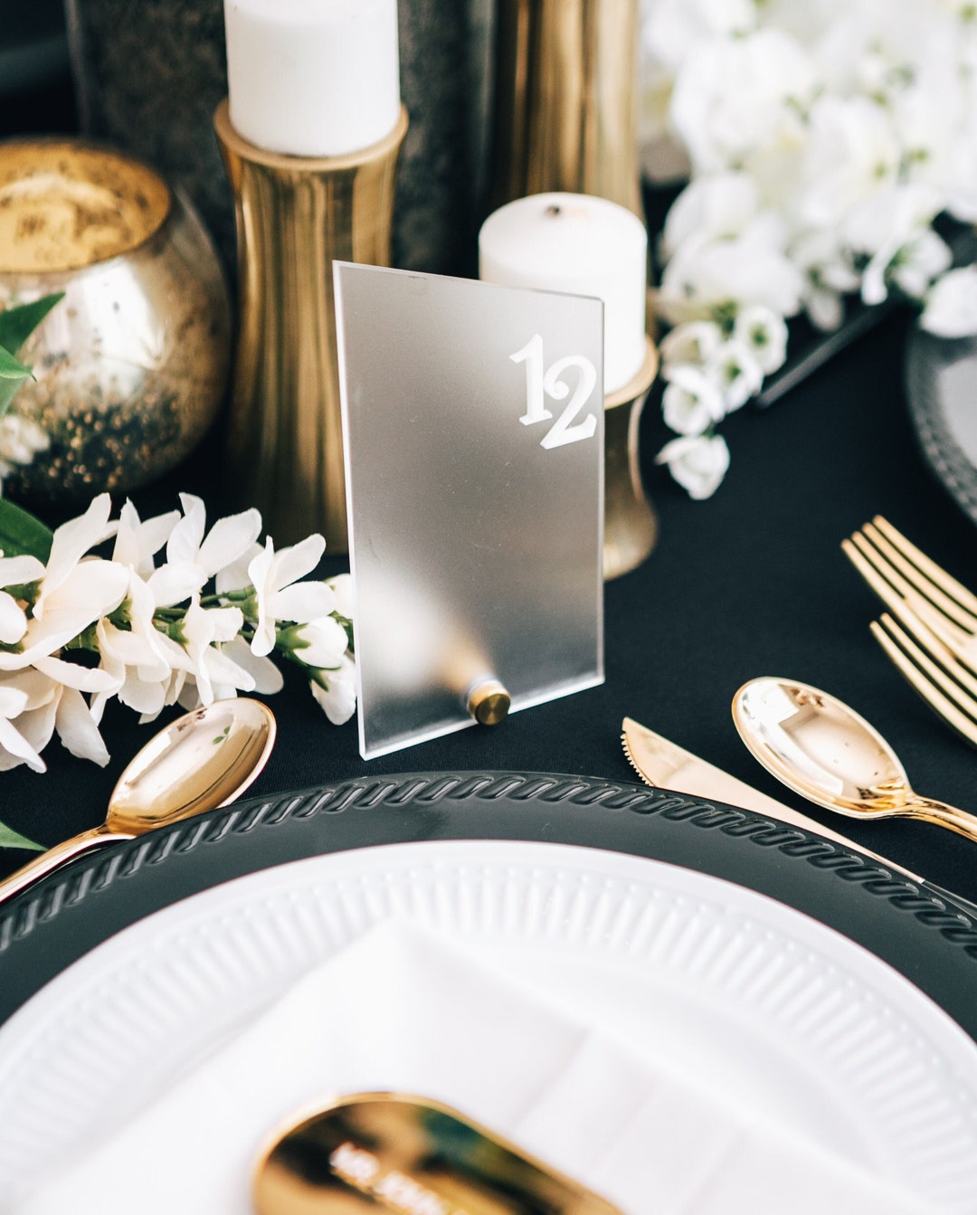 Wedding Modern Table Numbers Wedding Modern Party Event Decor, Acrylic ...