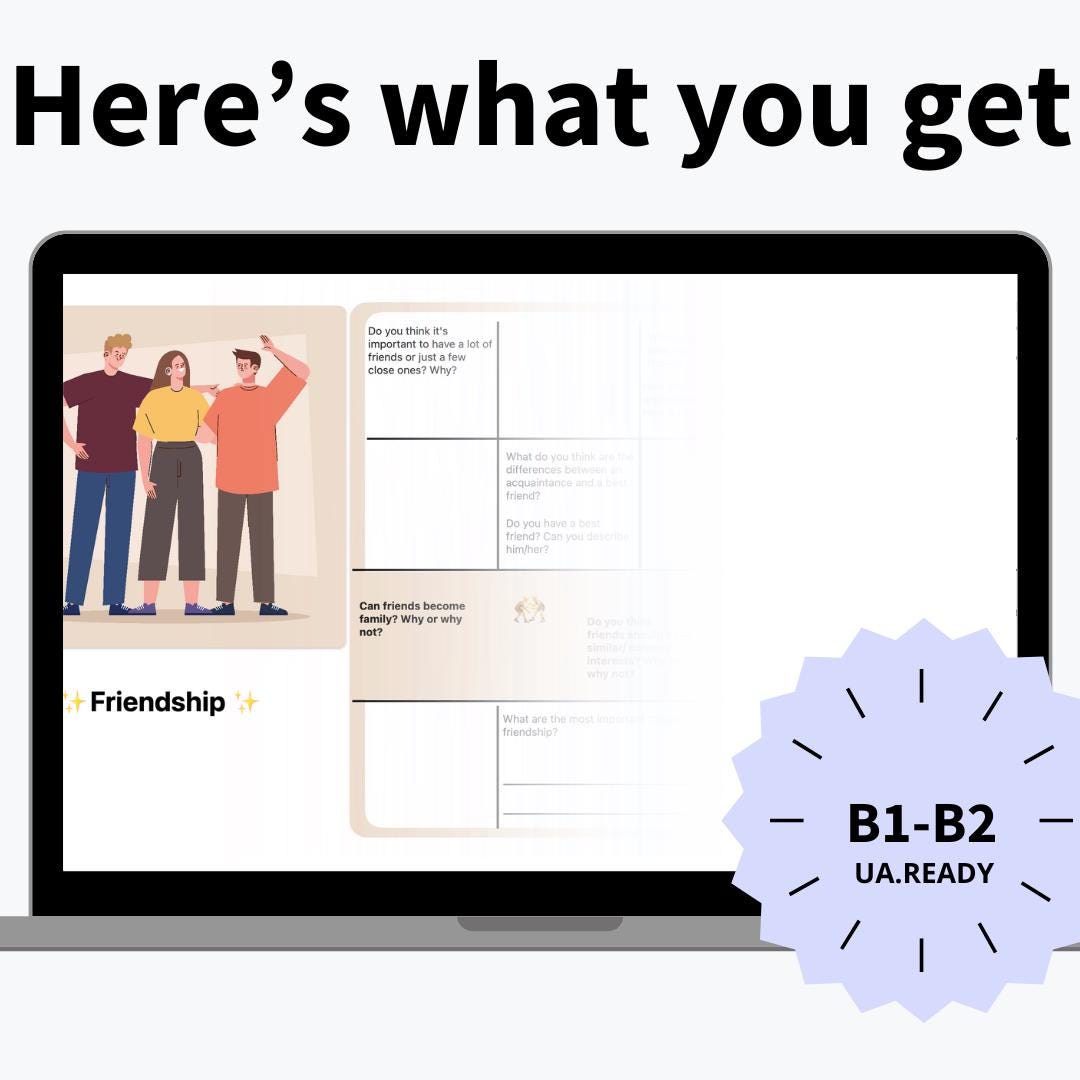 Friendship | B1-B2 | | PDF LESSON | Worksheet | Ready to Use | Save ...
