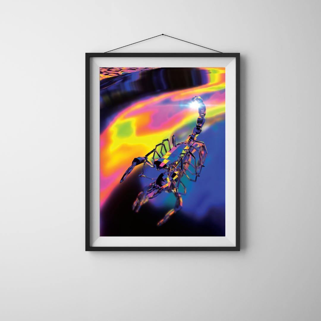 Metal Scorpion Wall Art, Wildlife Wall Decor, Large Scorpion Decor ...