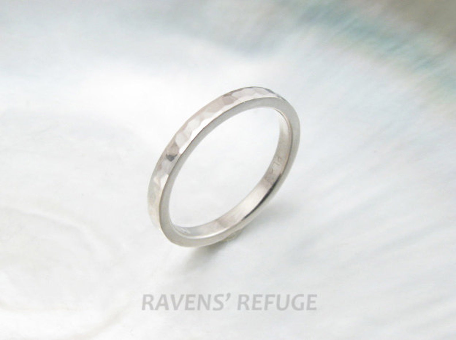 2mm Platinum Wedding Band / Stacking Ring With Waterfall - Etsy