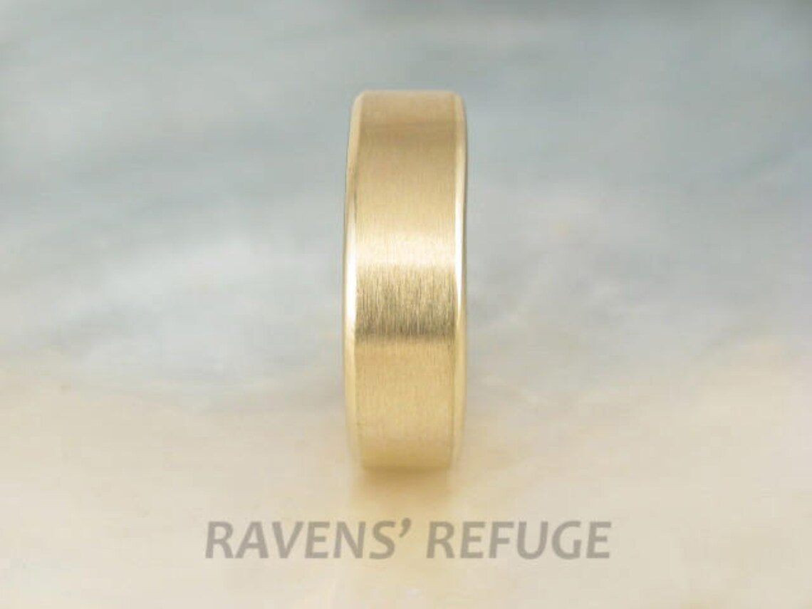 Men's Ergonomic Wedding Band 7mm Wedding Ring for Men | Etsy