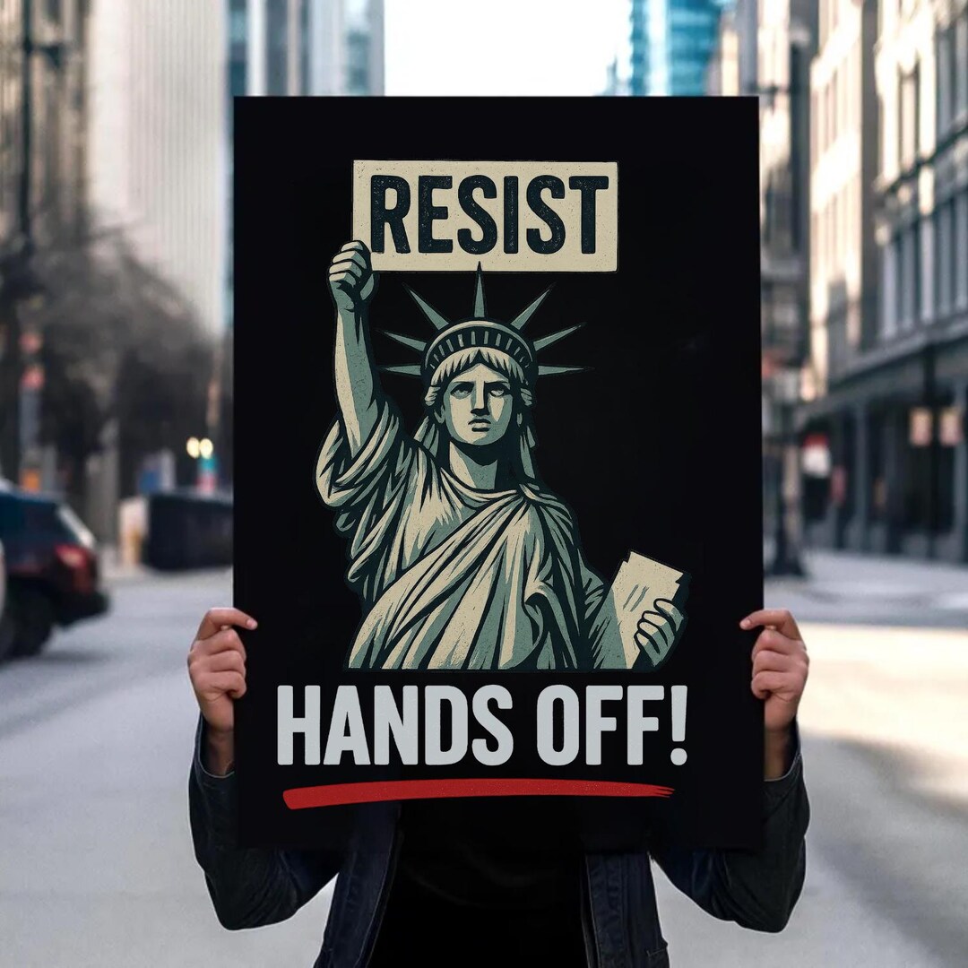 Resist Hands off Protest Sign, Political Activist Rally, 18x24 - Etsy
