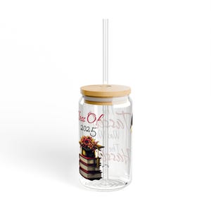 Sipper Glass, Class of 2025 Graduation Congratulations Gift, College ...