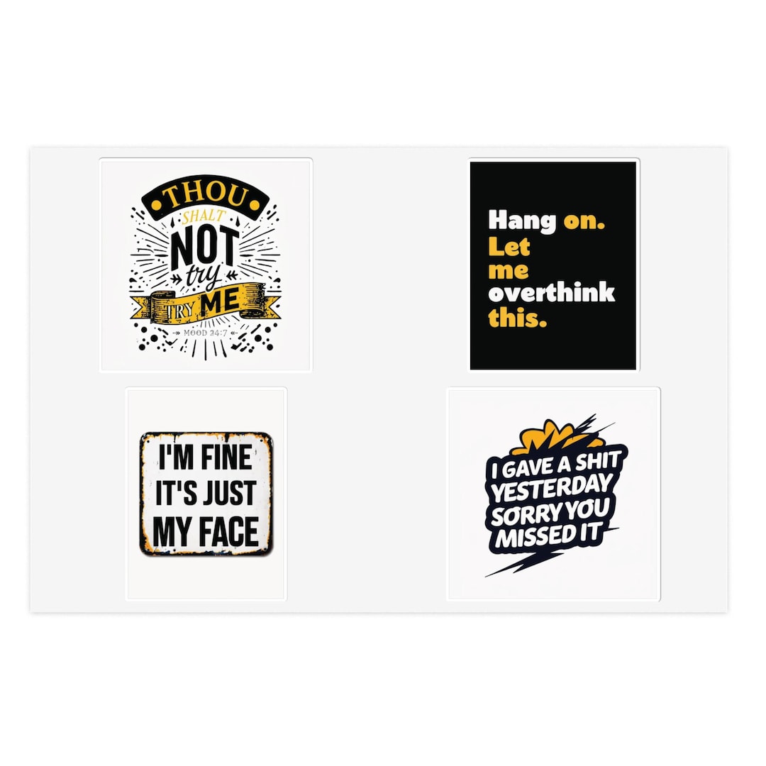 Adult Memes Sticker Sheets - Funny Laptop Stickers, Journals, Gag Gift ...