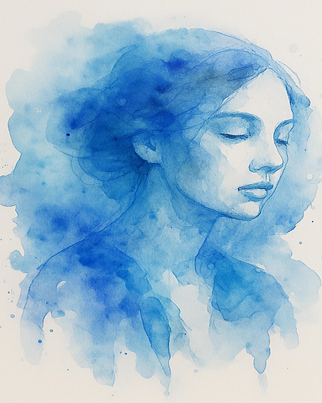 Printable Art Collection: Elemental Woman. Digital Art. Illustration ...