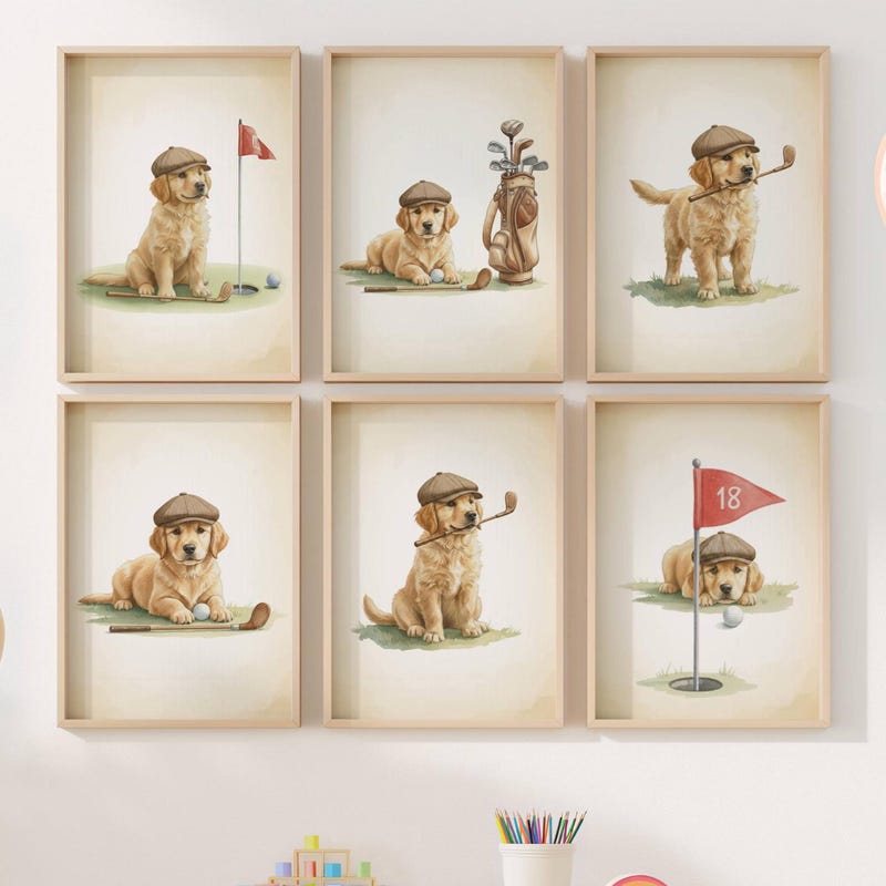 Dogs Playing Sports Print - Etsy