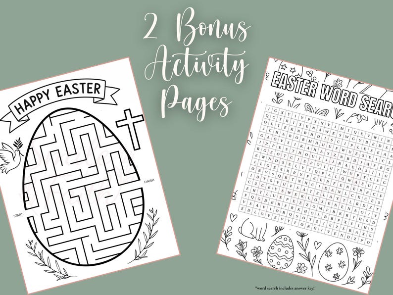 Easter Coloring Pages for Kids • Bible Verse • Activity Sheets ...