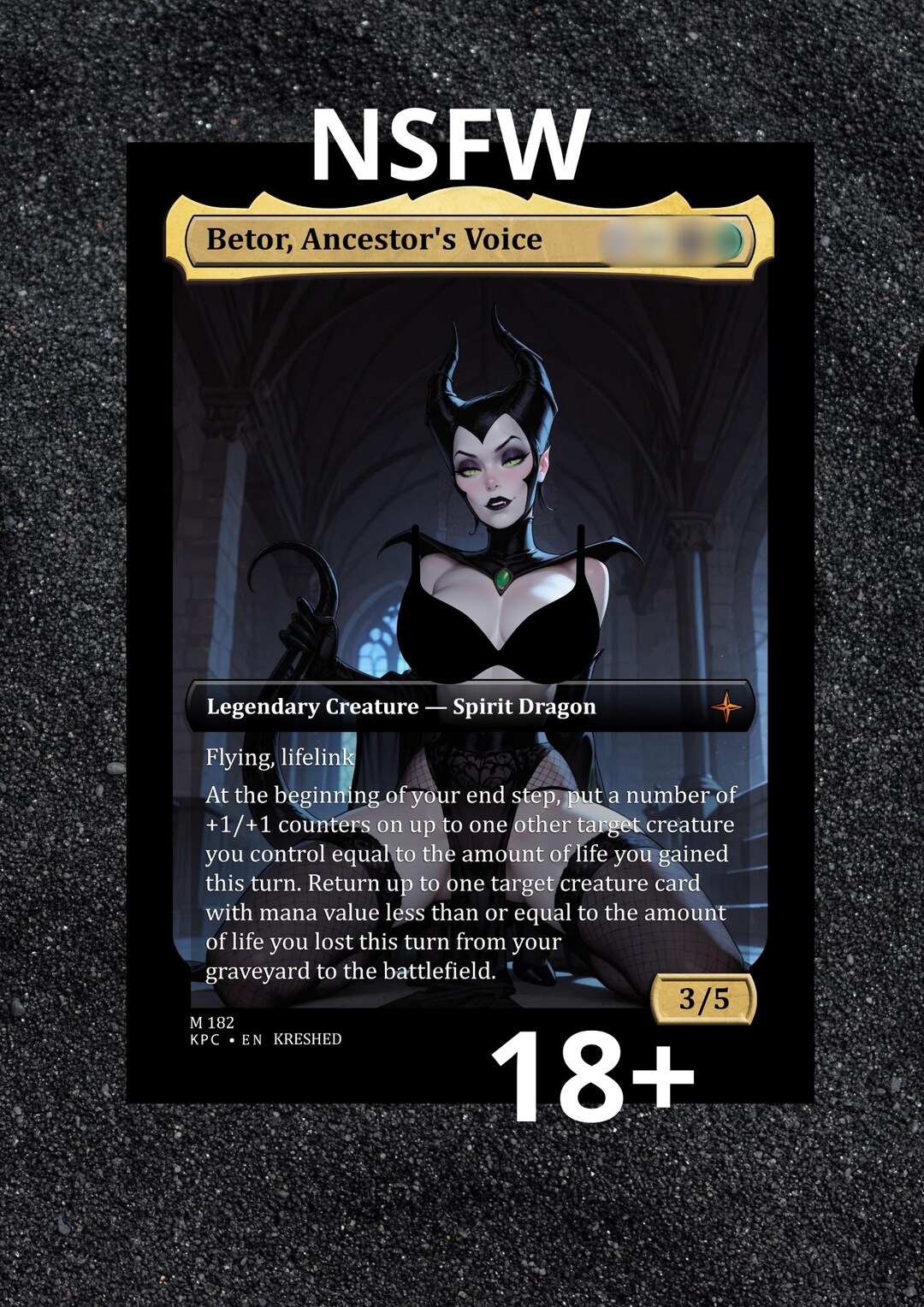 Betor, Ancestor's Voice - Maleficent Waifu FOIL Proxy - Etsy