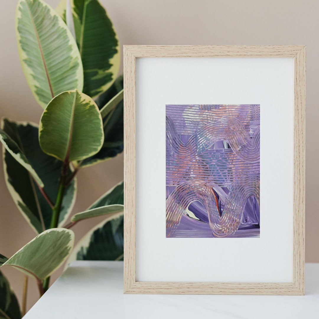 Purple Blue Abstract Art Print: Modern Wall Decor (digital Download) - Etsy