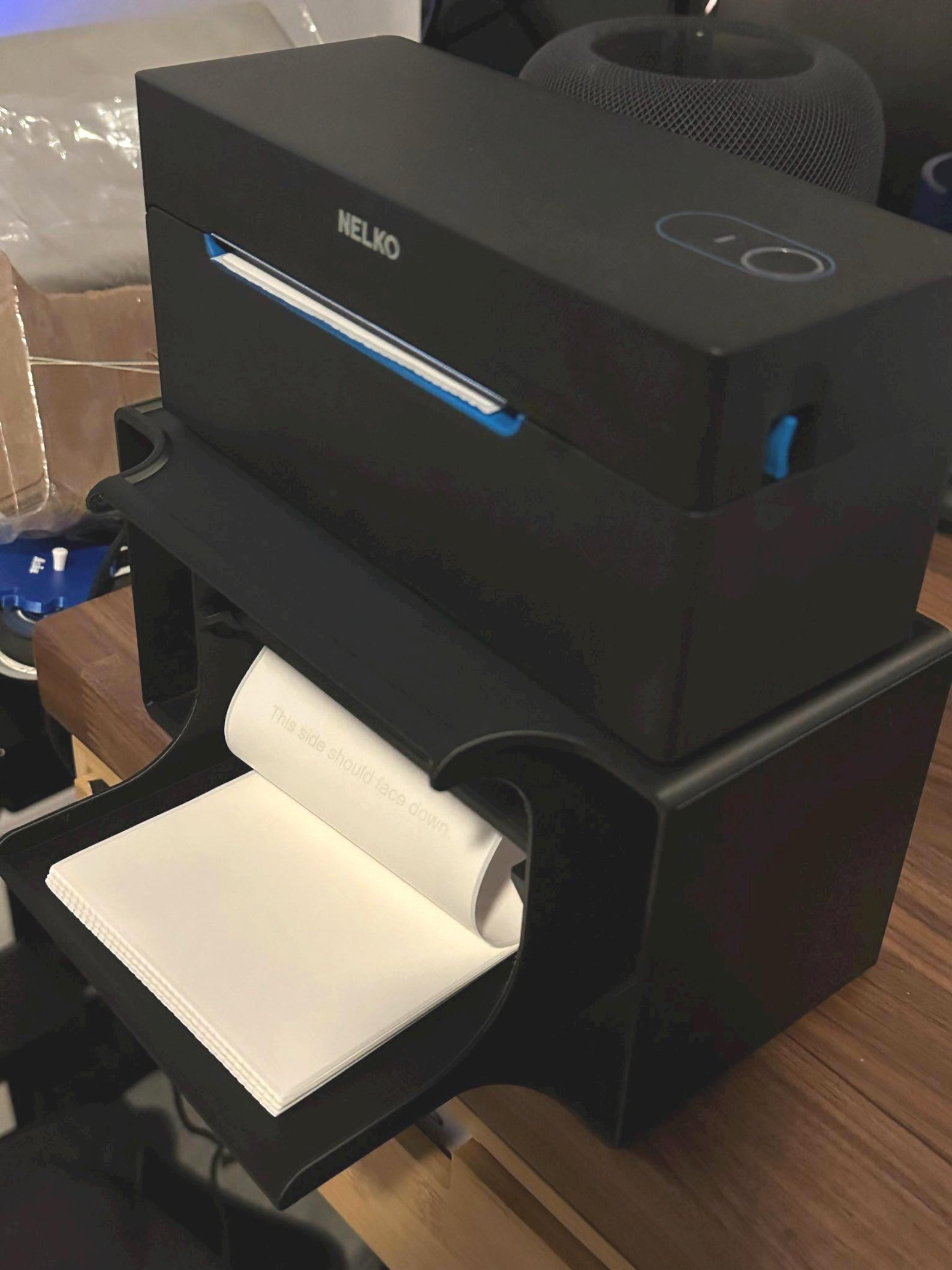 Thermal Printer Stand - Compatible With Label Rolls & Fan-fold Labels ...