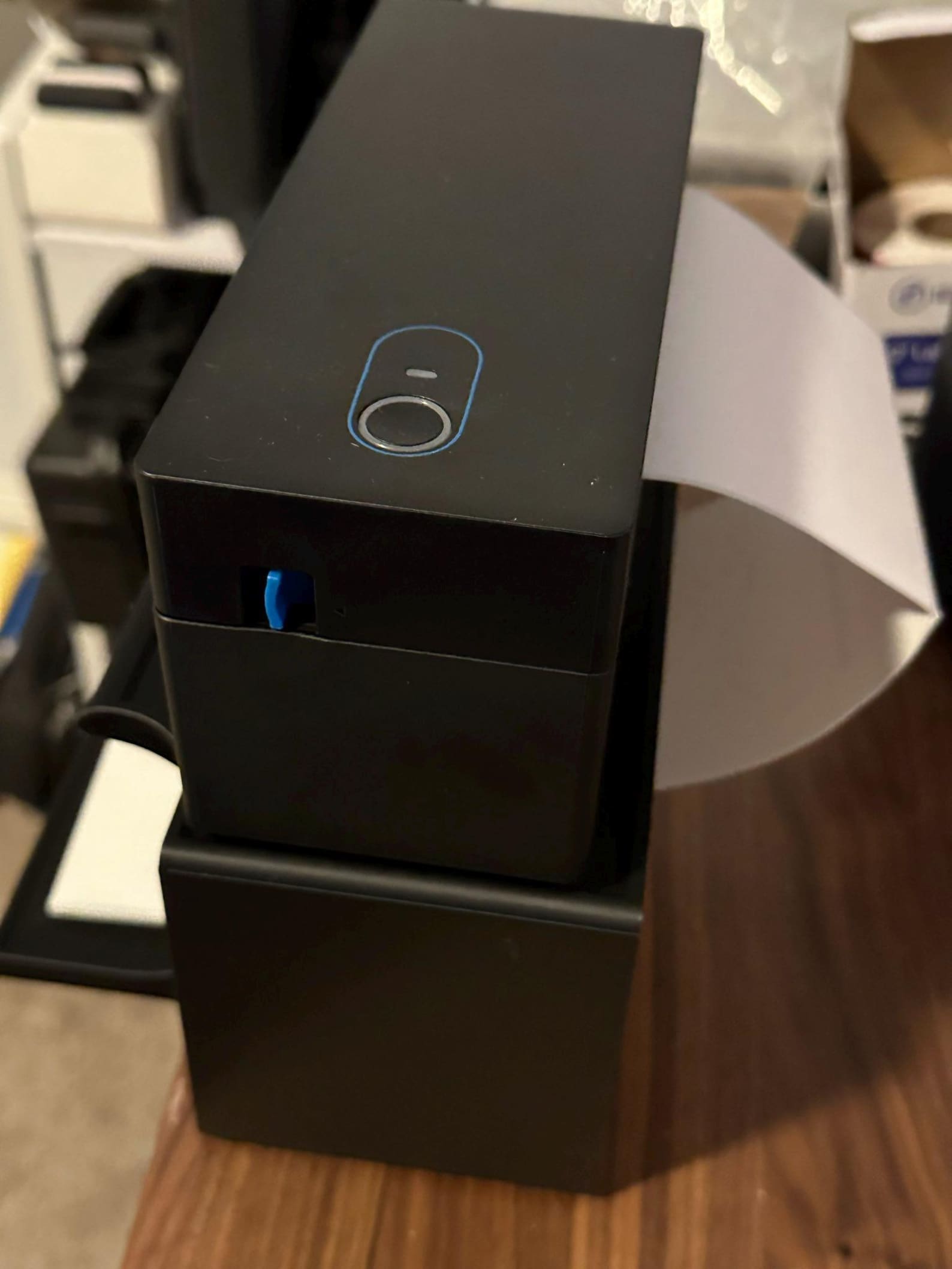 Thermal Printer Stand - Compatible With Label Rolls & Fan-fold Labels ...