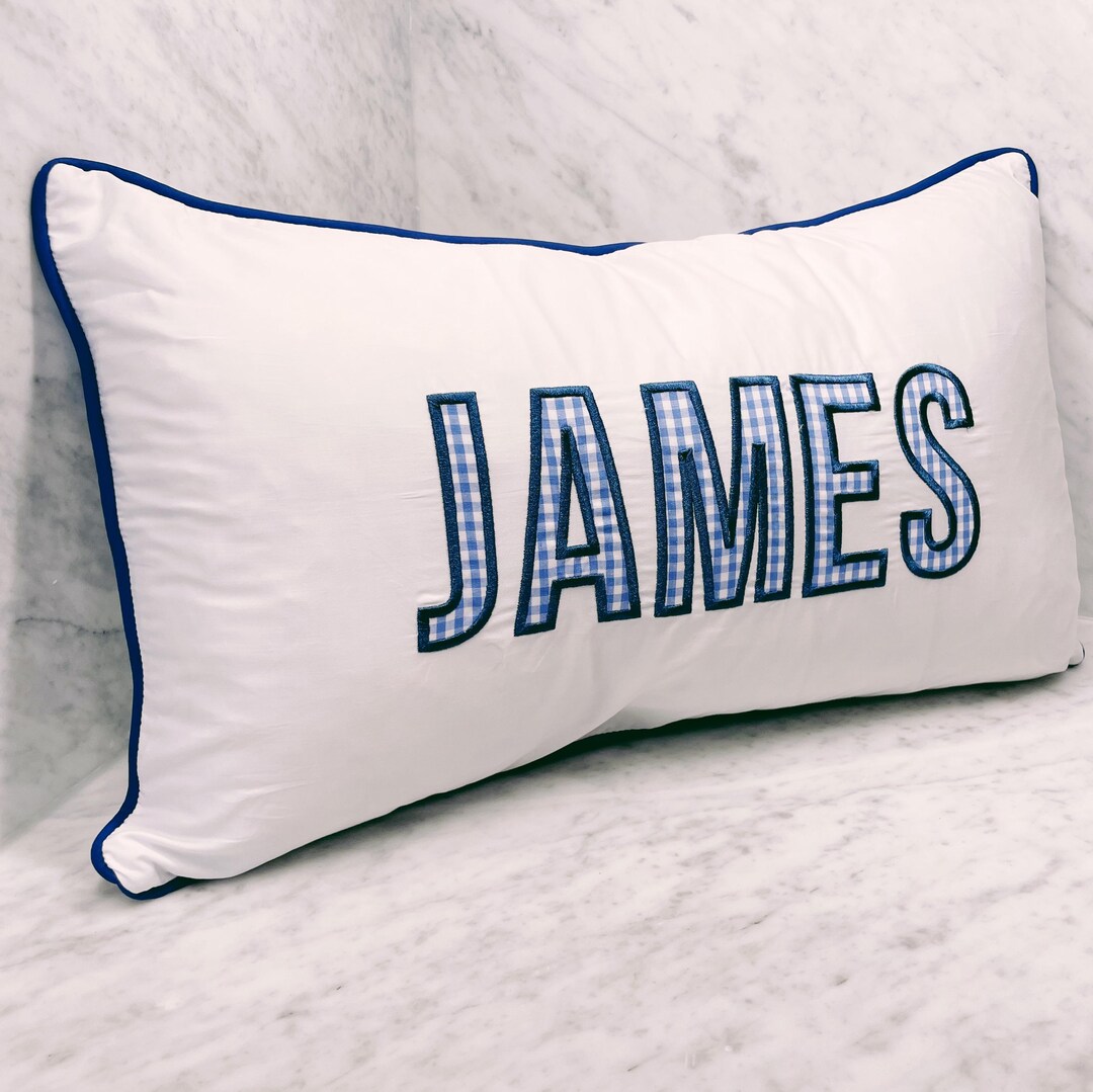Applique Monogram Pillow Cover - Etsy
