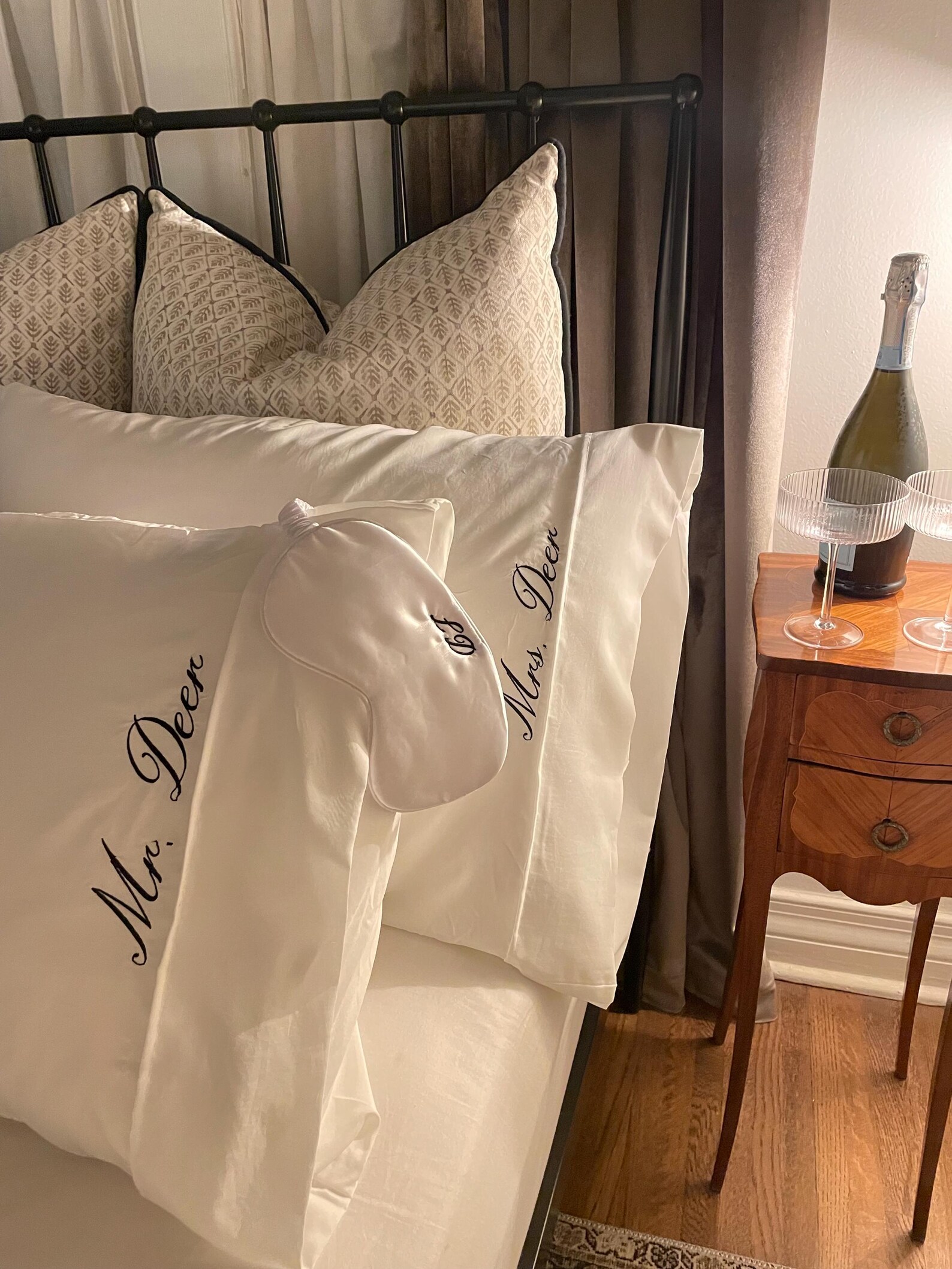 Personalized Embroidered Pillow Case (set of 2) - Etsy