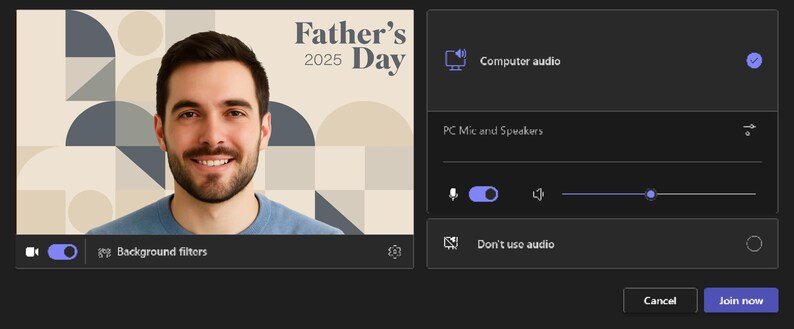 Father's Day Virtual Background | Zoom & Microsoft Teams | 1920x1080 ...