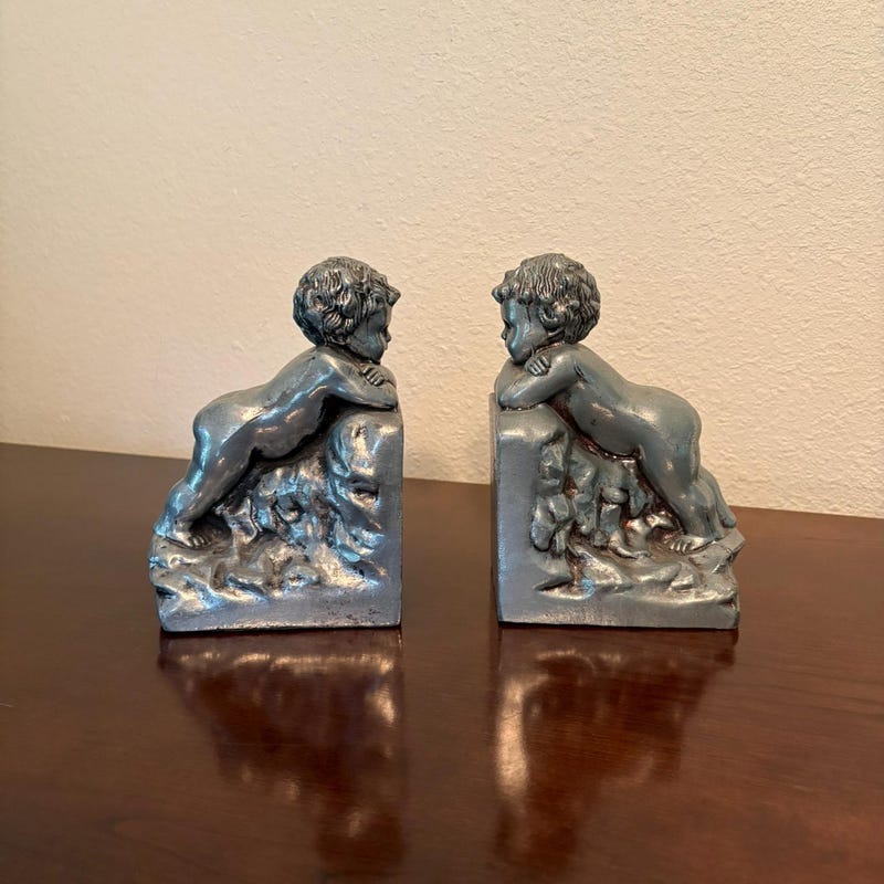Cherub Bookends - Etsy