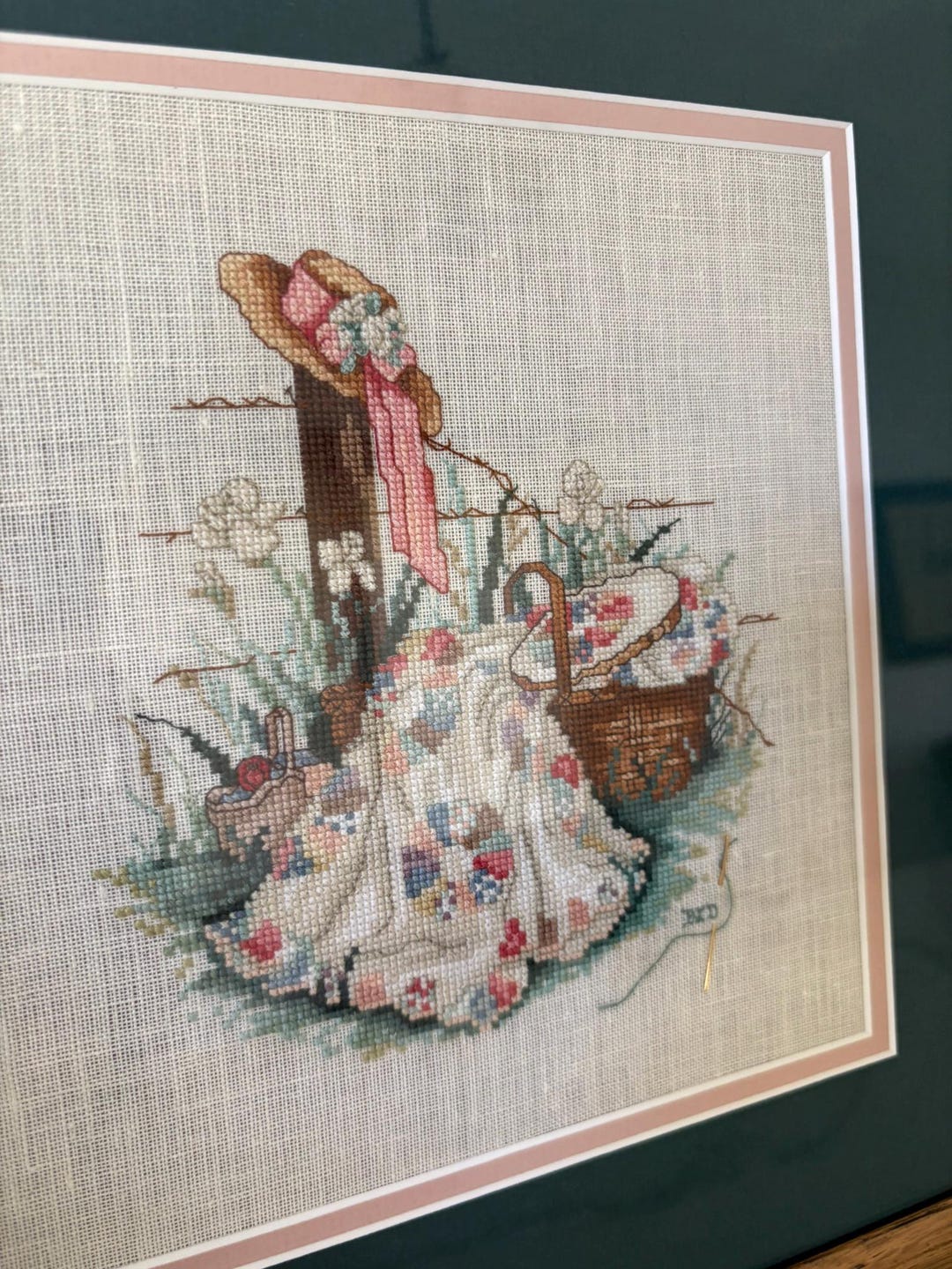 Vintage Paula Vaughan Cross Stitch, Summers Remembered Quilt Cottage ...