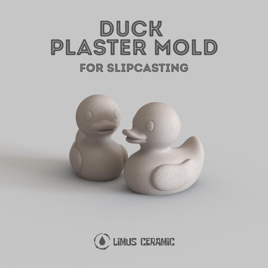 Duck Slip Casting Mold: 5cm Animal Figure, Plaster, 2-piece - Etsy