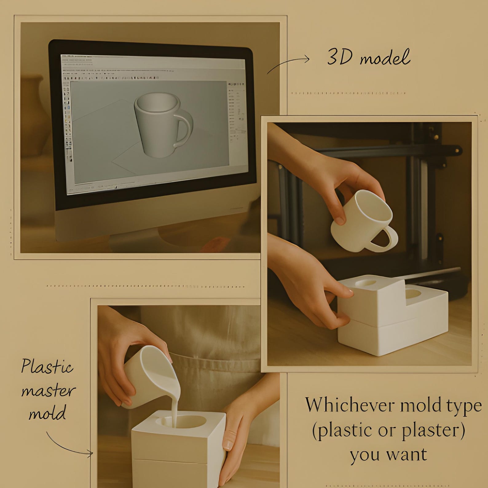 Custom Mold Design | Personalized Slip Casting or Plastic Master Mold ...