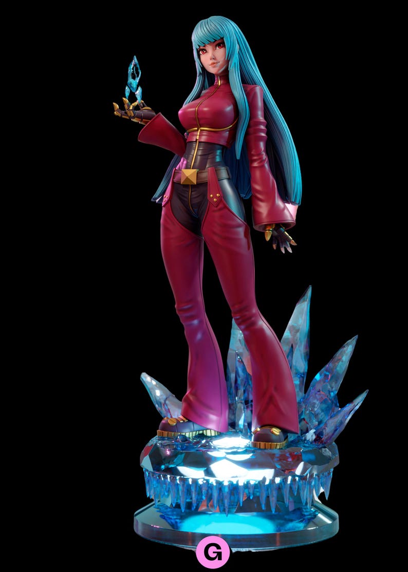 Kula Diamond STL 3D Model | the King of Fighters Figurine | Anime Game ...