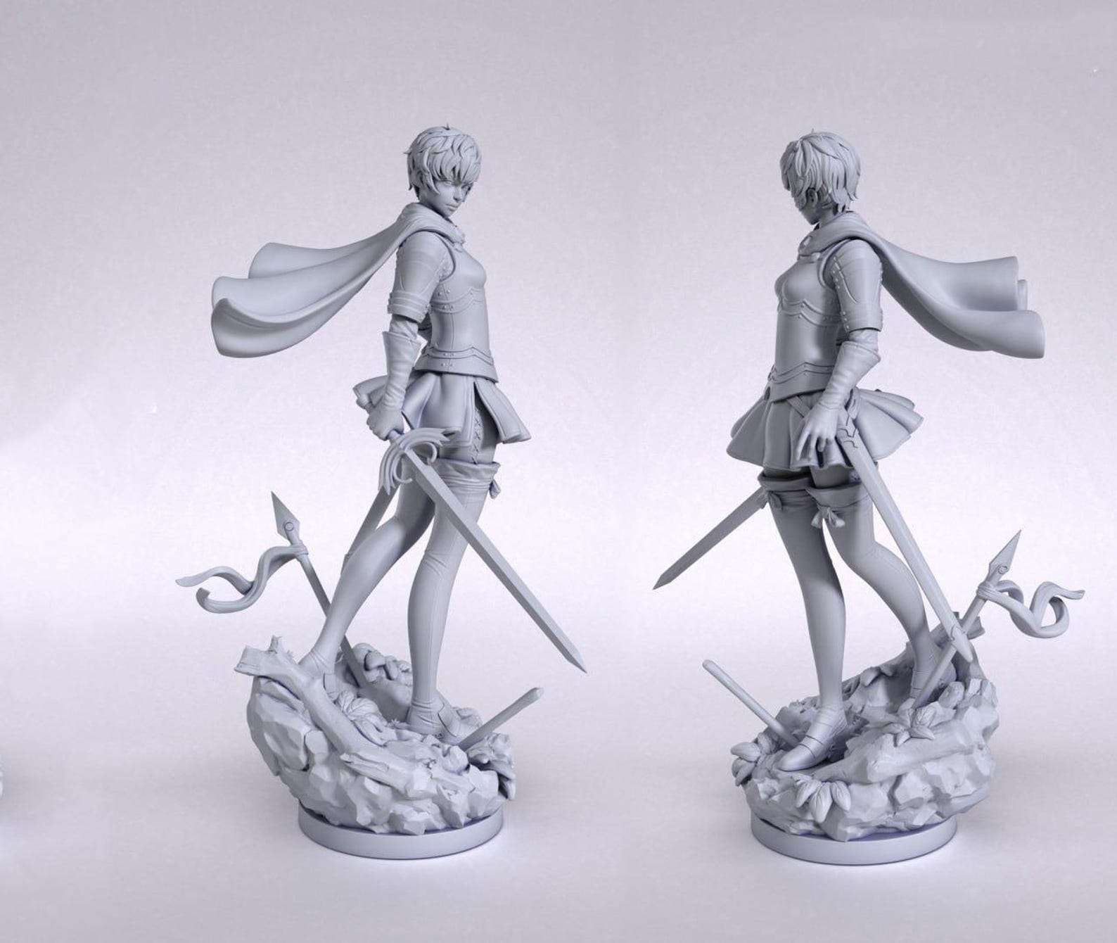 Casca Berserk STL File | Anime Figure 3D Model | Printable Casca Statue ...