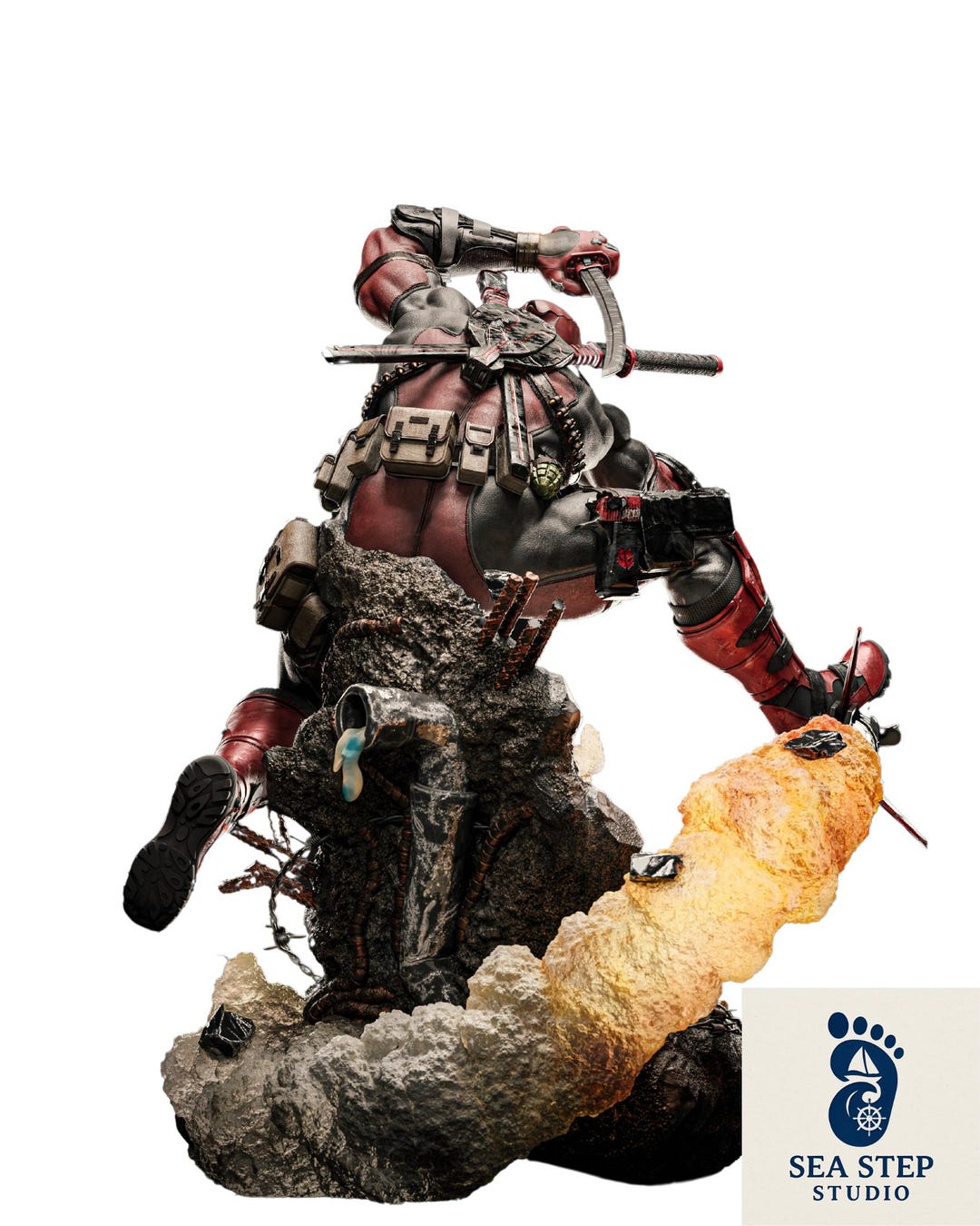 Deadpool STL File | Marvel Antihero 3D Model | Comic Character Figurine ...