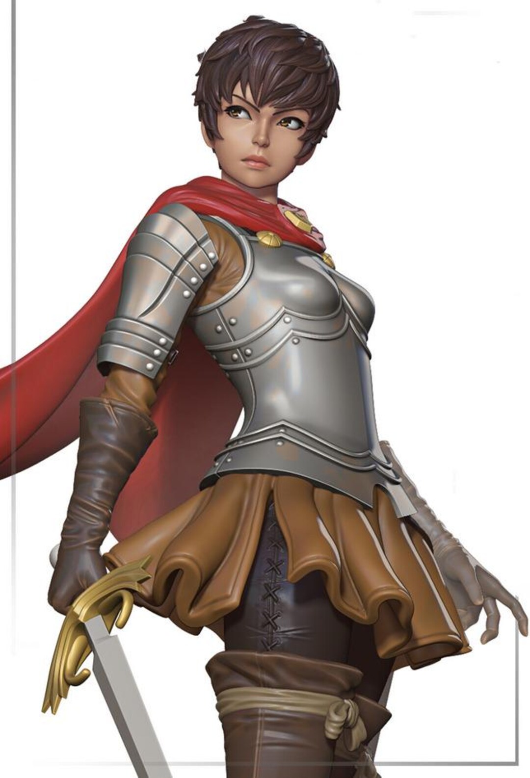 Casca Berserk STL File | Anime Figure 3D Model | Printable Casca Statue ...
