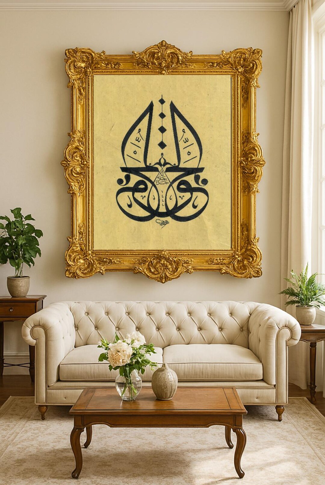 El-haqq Islamic Calligraphy – Divine Name Digital Print – Sufi-inspired ...