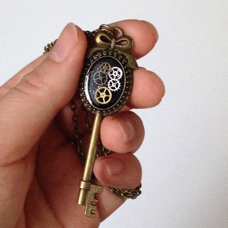 Steampunk Skeleton Key Necklace | Etsy