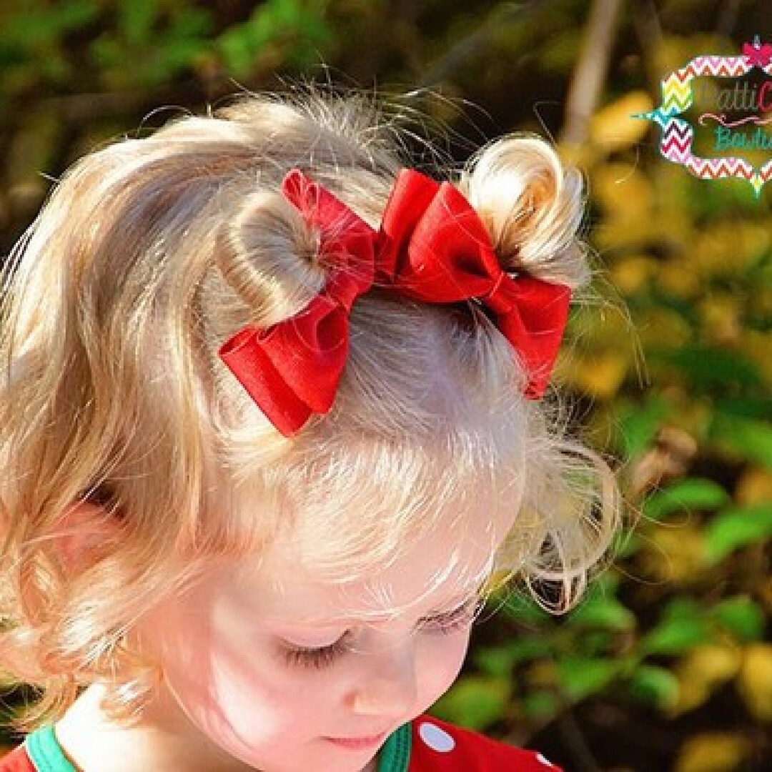 Red Bows for Toddlers, Girls Hair Bows, Christmas Hair Clips & Cute ...