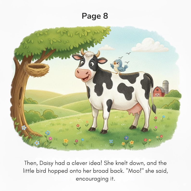 Daisy's Farm Adventure | Printable Children's Storybook | Fun Cow Farm ...