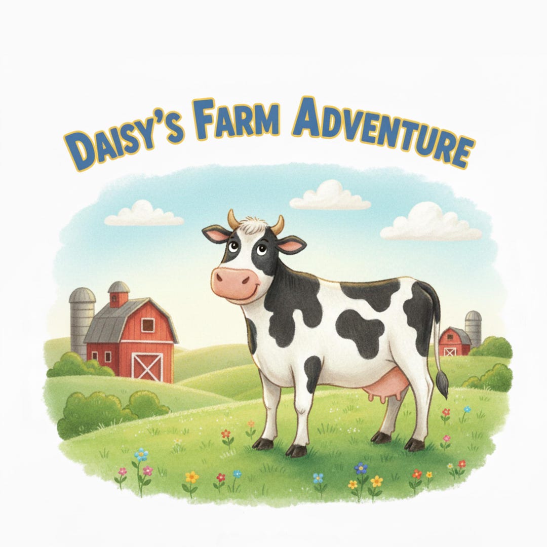 Daisy's Farm Adventure | Printable Children's Storybook | Fun Cow Farm ...