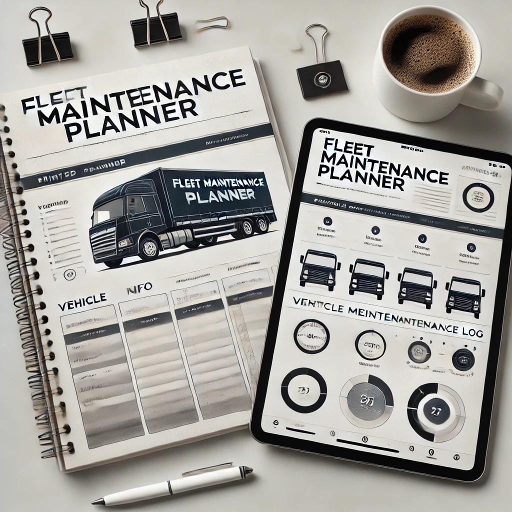 Fleet Maintenance Planner - Etsy