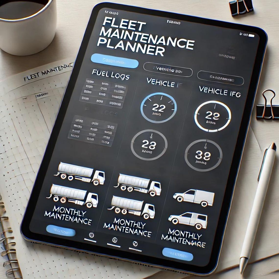 Fleet Maintenance Planner - Etsy