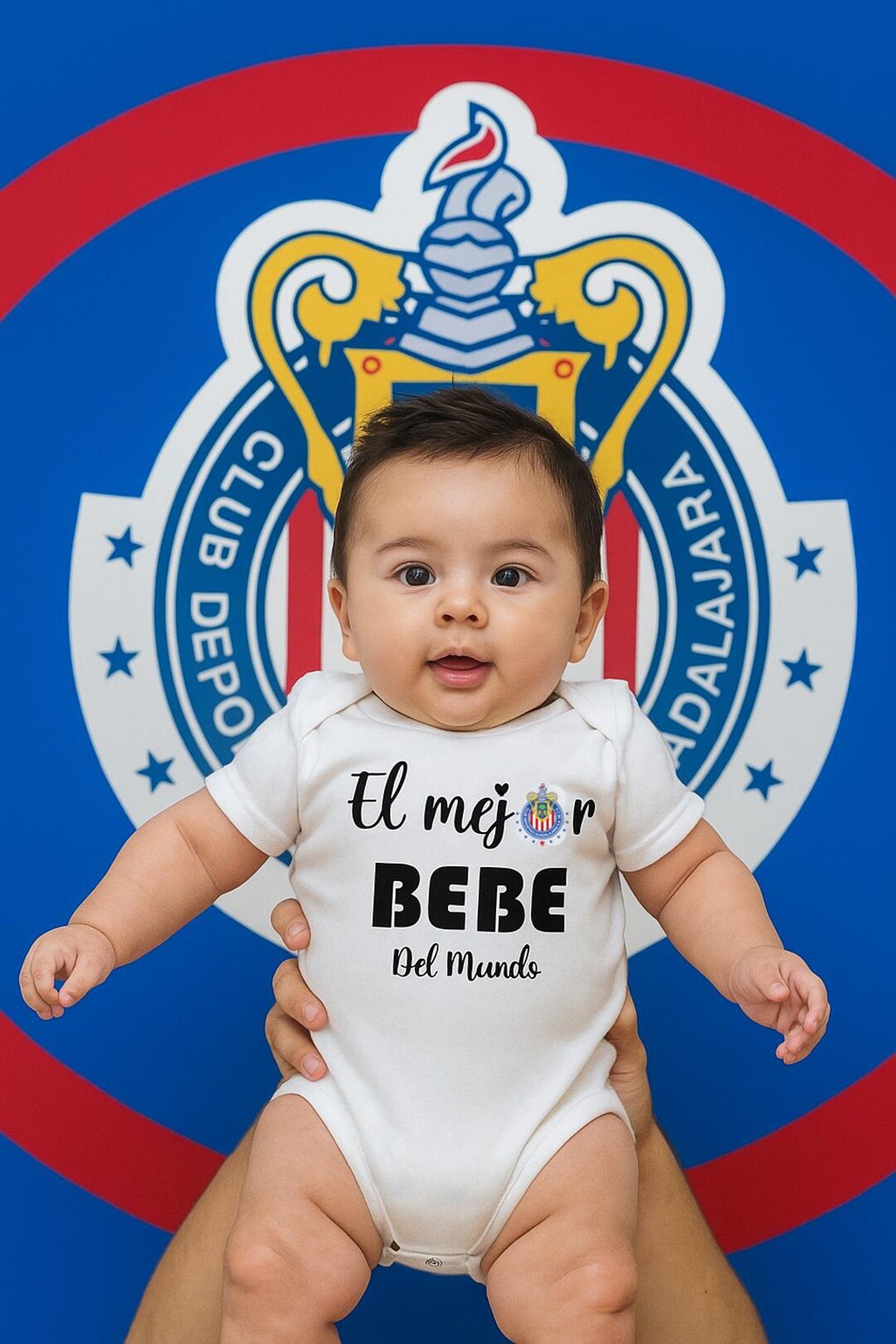 El Mejor Bebe Del Mundo - Chivas -personalized Baby Bodysuit – - Etsy