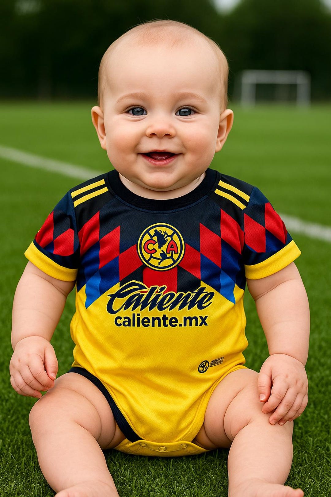 Club America Custom Baby Jumpsuit - Pañalero De Bebé Liga MX - Etsy