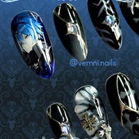 Alhaitham Inspired Nails - Etsy