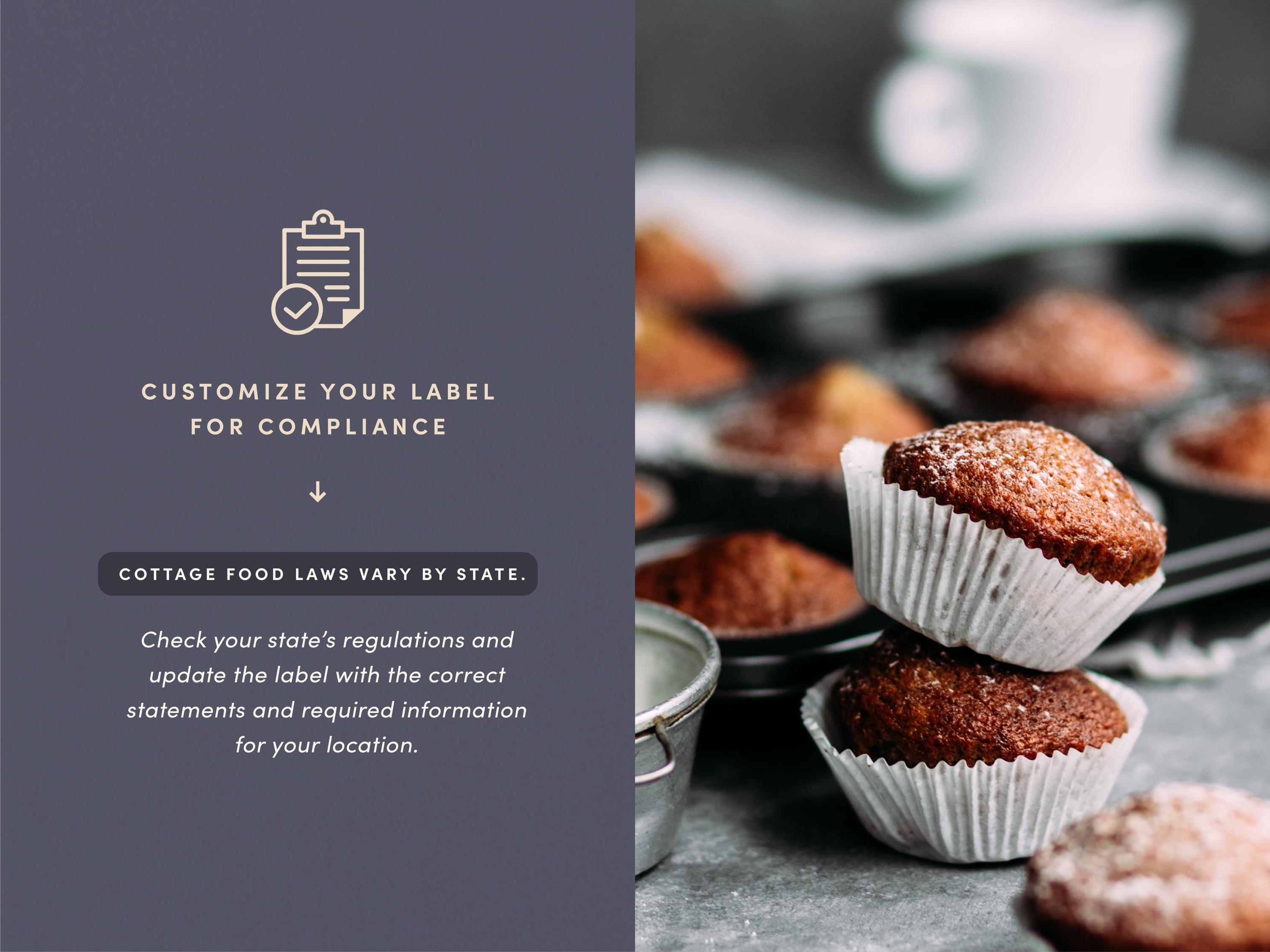 Cottage Food Label Template – Printable, Editable Ingredients Label for ...