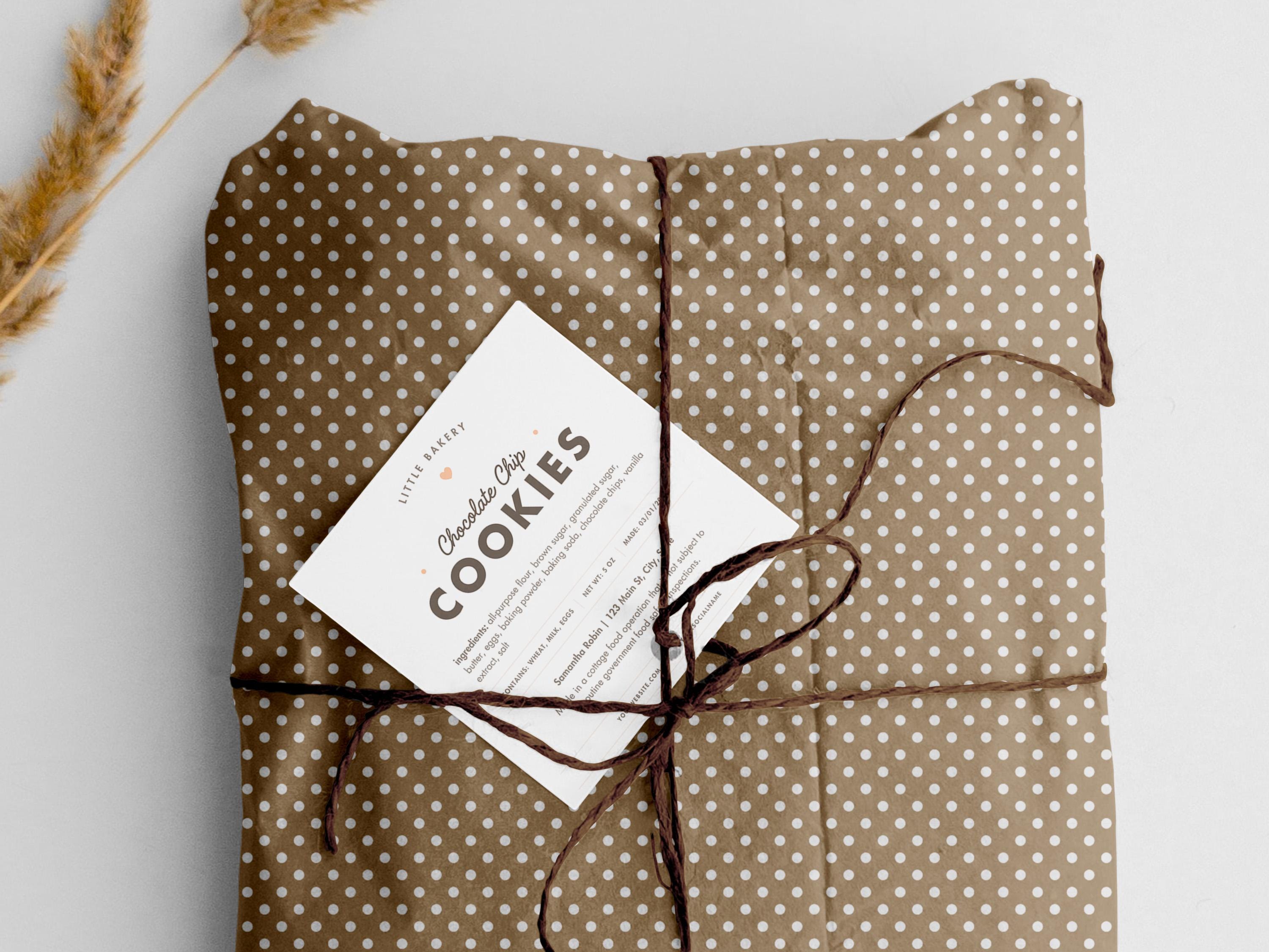 Cottage Food Label Template: Printable Modern Bakery Packaging Sticker ...