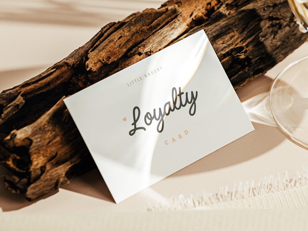 Modern Loyalty Card Template: Printable Rewards Stamp Card (canva ...