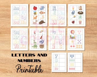 Number and Alphabet Cards, Flashcards for Kids, Early Learner ...
