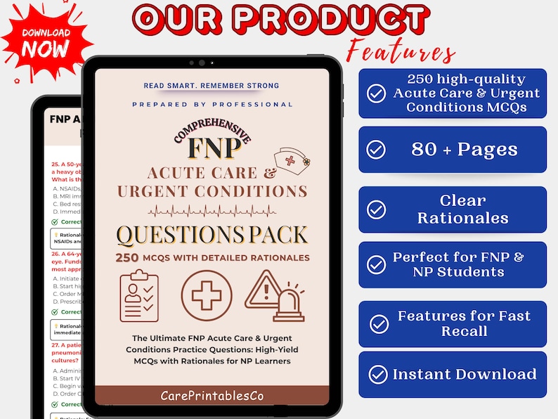 FNP Acute Care Mcqs Pdf, 250 AANP ANCC Exam Practice Questions With ...