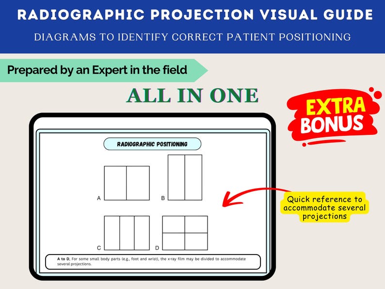Radiography Positioning Notes Template PDF | Multi-projection Visual ...
