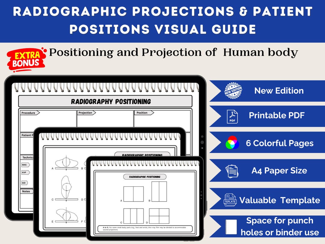 Radiography Positioning Notes Template PDF | Multi-projection Visual ...