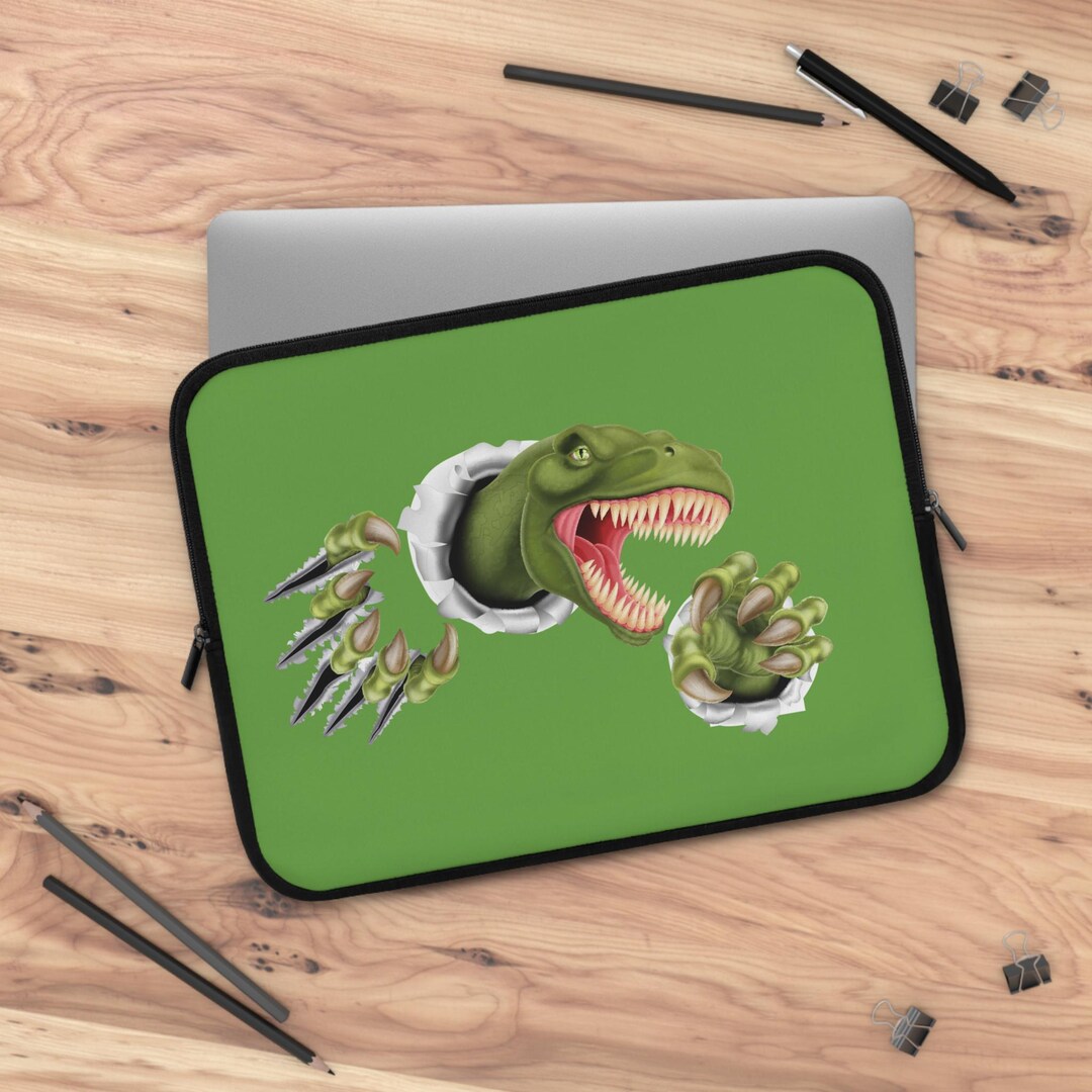 Dinosaur Laptop Sleeve: Fun Tote for Kids, Gifts for Students, Unique ...