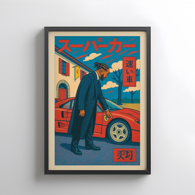 Lewis Hamilton Ferrari F1 Poster | Formula 1 Wall Art | F40 Inspired ...