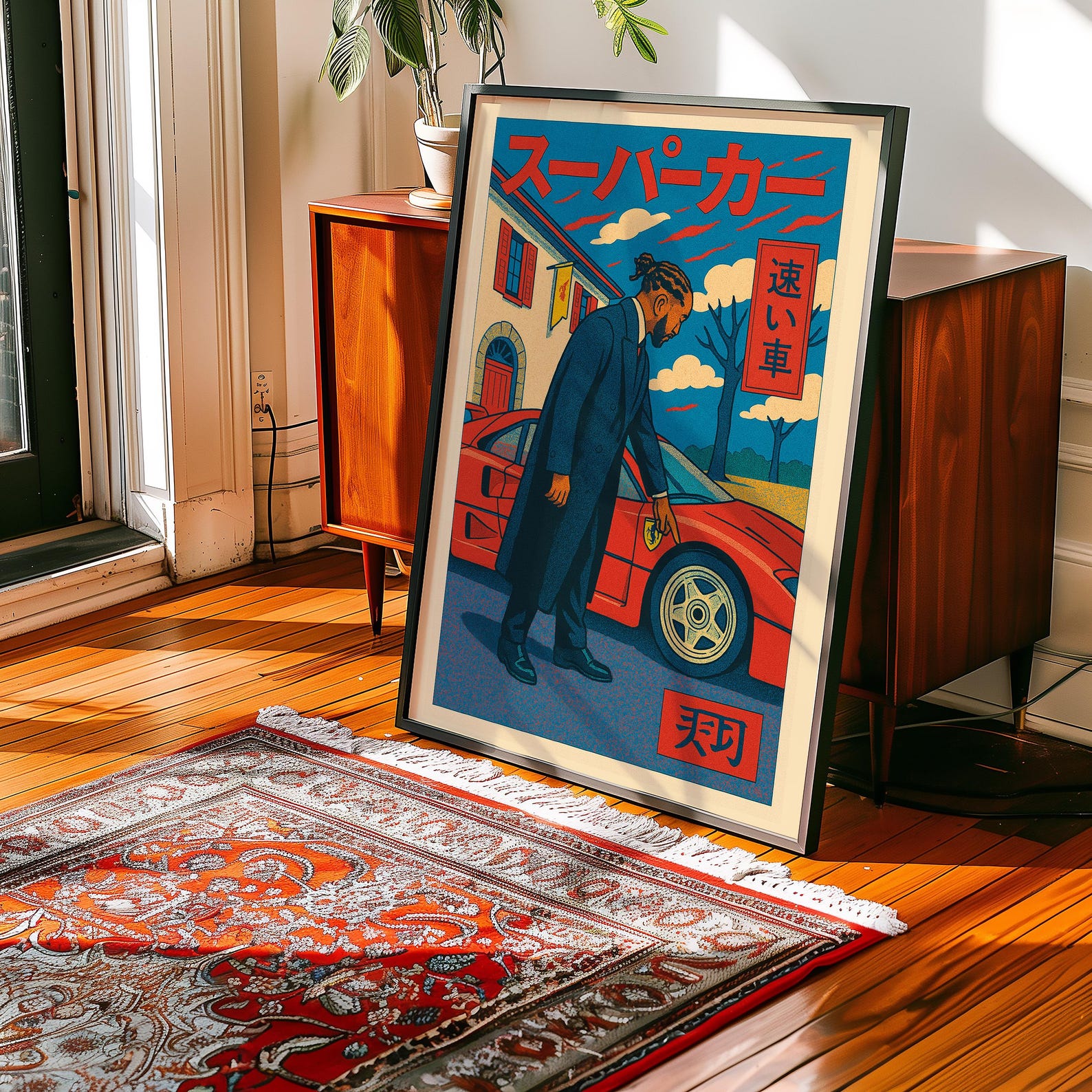 Lewis Hamilton Ferrari F1 Poster | Formula 1 Wall Art | F40 Inspired ...